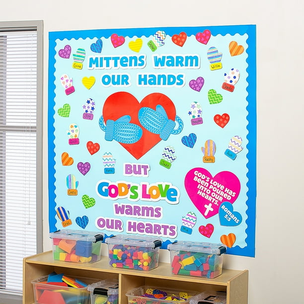 God’s Love Warms Our Hearts Bulletin Board Set - 62 Pc. - Walmart.com