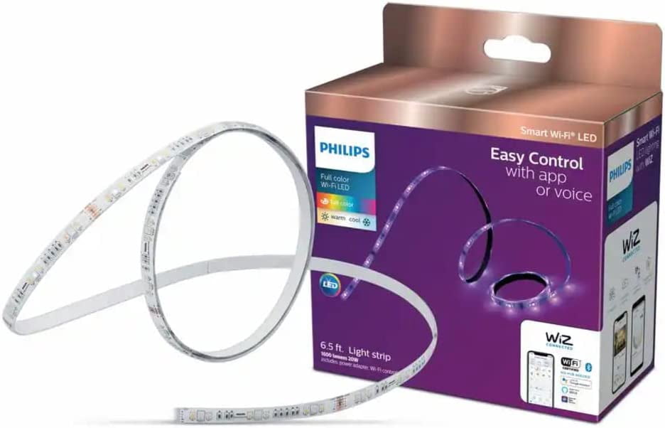 PHILIPS Smart Wi-Fi Wiz Connected Color and White Dimmable Tunable ...