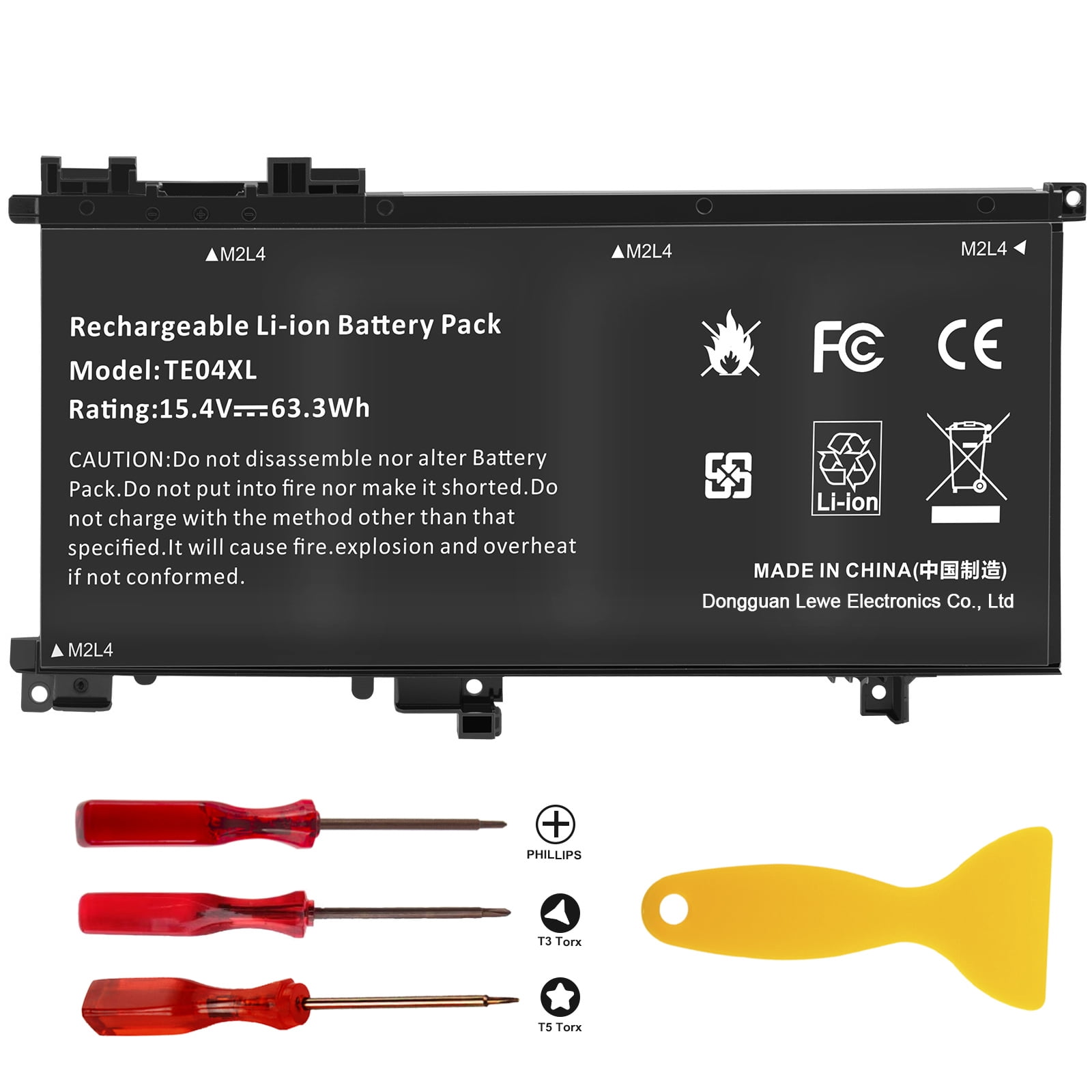 Huajiang Tech TE04XL Battery for HP Omen 15-AX200 15-AX243DX Pavilion ...