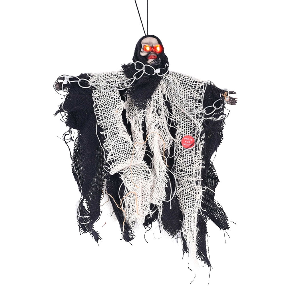 Halloween Flying Ghost Scary Creepy Hanging Sounding Floating Skeleton ...