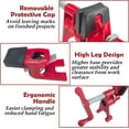 2Pack Pipe Clamps 3/4 Inch Wood Gluing Clamp Set with H-shaped Feet Bar ...