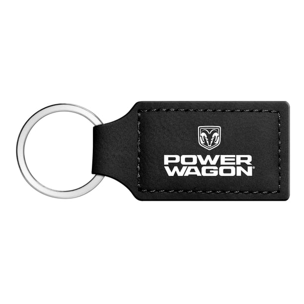 RAM Power Wagon Rectangular Black Leather Key Chain - Walmart.com