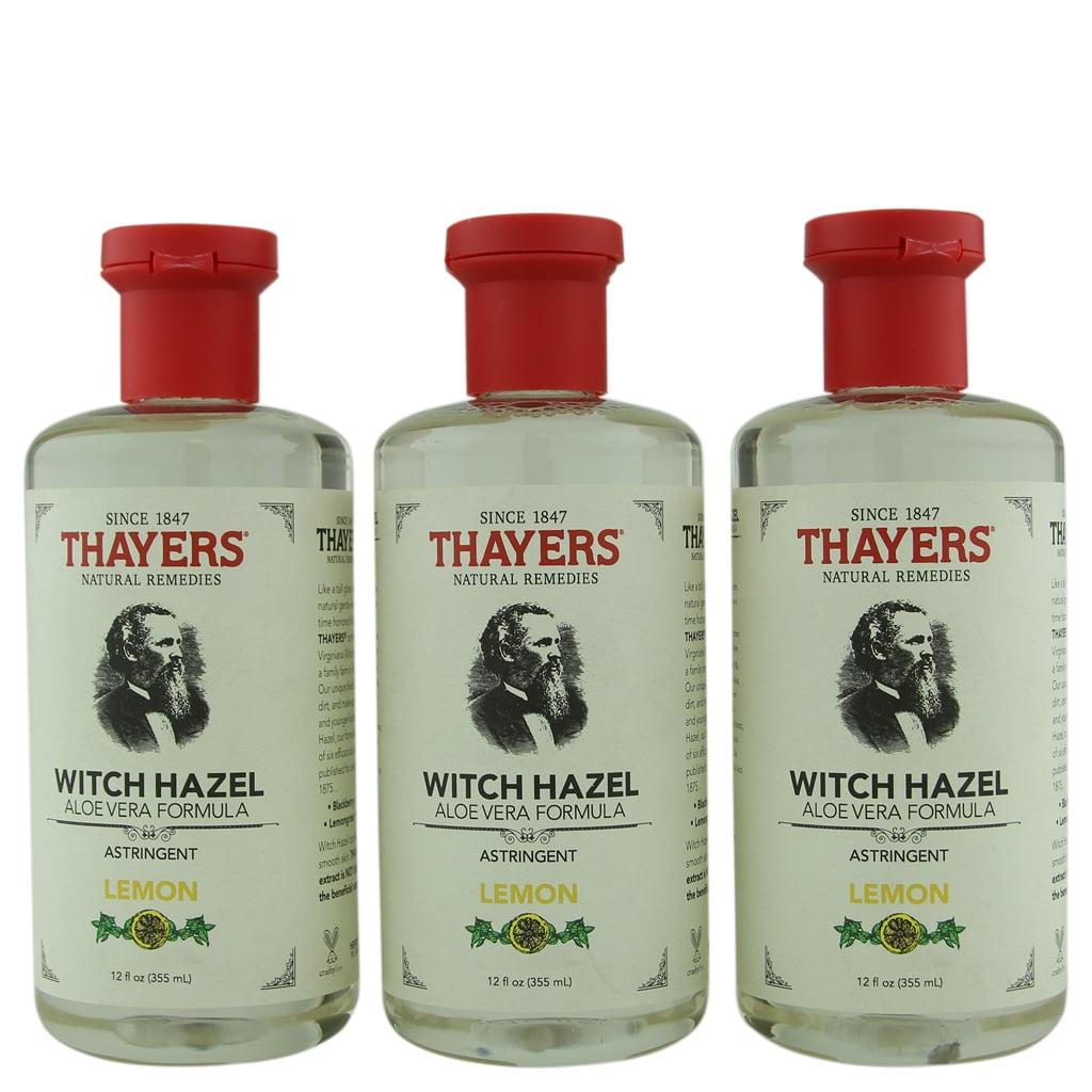 Thayer's Lemon Witch Hazel Astringent with Aloe Vera 3 ct 12 oz null ...