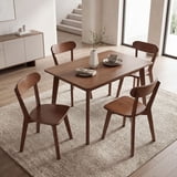 Dayalane Solid Wood Dining Chairs 4pk, Mid Century Modern - Walmart.com