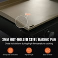 KFFKFF Countertop Commercial Gas Griddle 22" Flat Top Grill Hot Plate ...