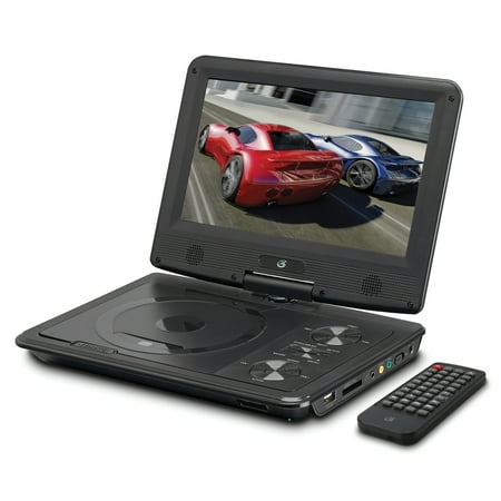 GPX PD901B Standard Portable DVD Player with 9-Inch Swivel Screen and ...