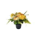 Cemetery Memorial Artificial Rose Bonsai, Lifelike Silk Cloth Potted ...