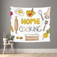 Balery Home Cooking Pattern Tapestry 60x51 Inches - Large Wall Hanging ...