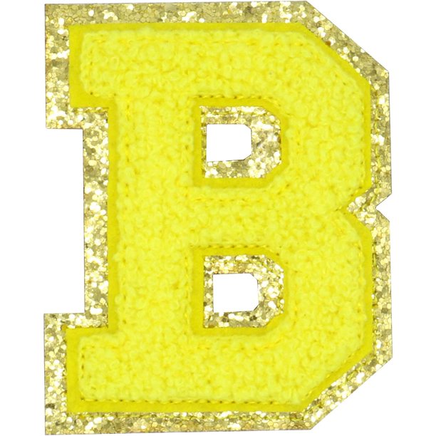 English Letter B Iron On Repair Patches Alphabet Sewing Appliques ...