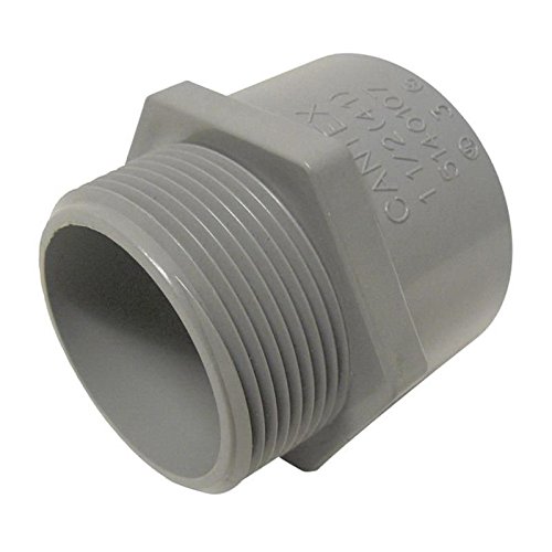 Cantex 5140105 Gray Pvc Terminal Adapter 1 Inch
