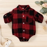 Younger Tree Toddler Baby Boy Girl Flannel Shirt Newborn Long Sleeve ...