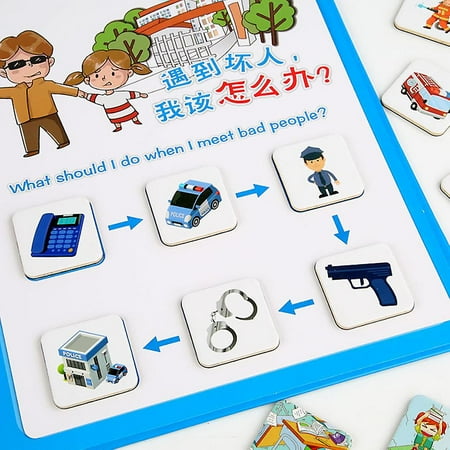 Educational Magnets Puzzle Toy Children Security Game Training Puzzle ...