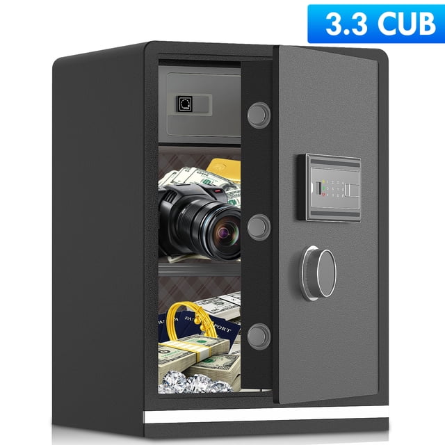 ZLELOUY 3.3 Cubic feet,Safe Box and Lock Boxes Electronic Digital ...