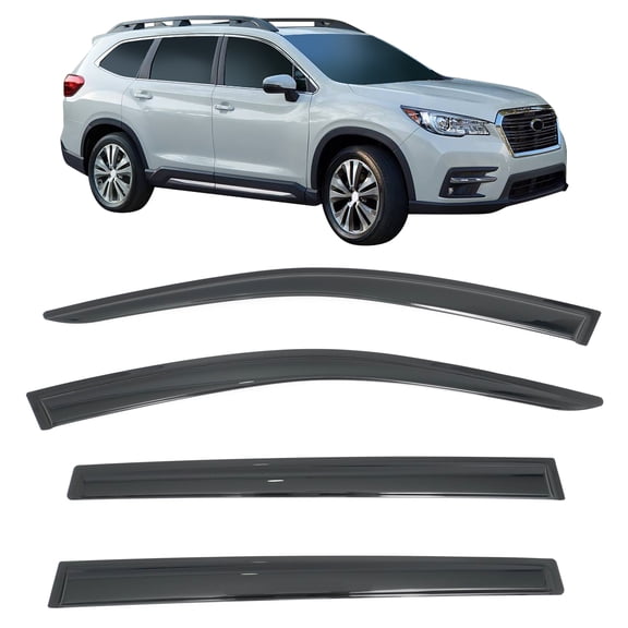 Ikon Motorsports Window Visors Fits 2024-2026 Toyota Tacoma Crew Cab ...