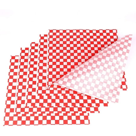 100 Sheets 11" x 10" Deli Wrap Paper Disposable Food Basket Liners ...