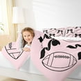 Feelyou Cartoon Rugby Football Full Size Comforter Sets, Pink Bowknot ...