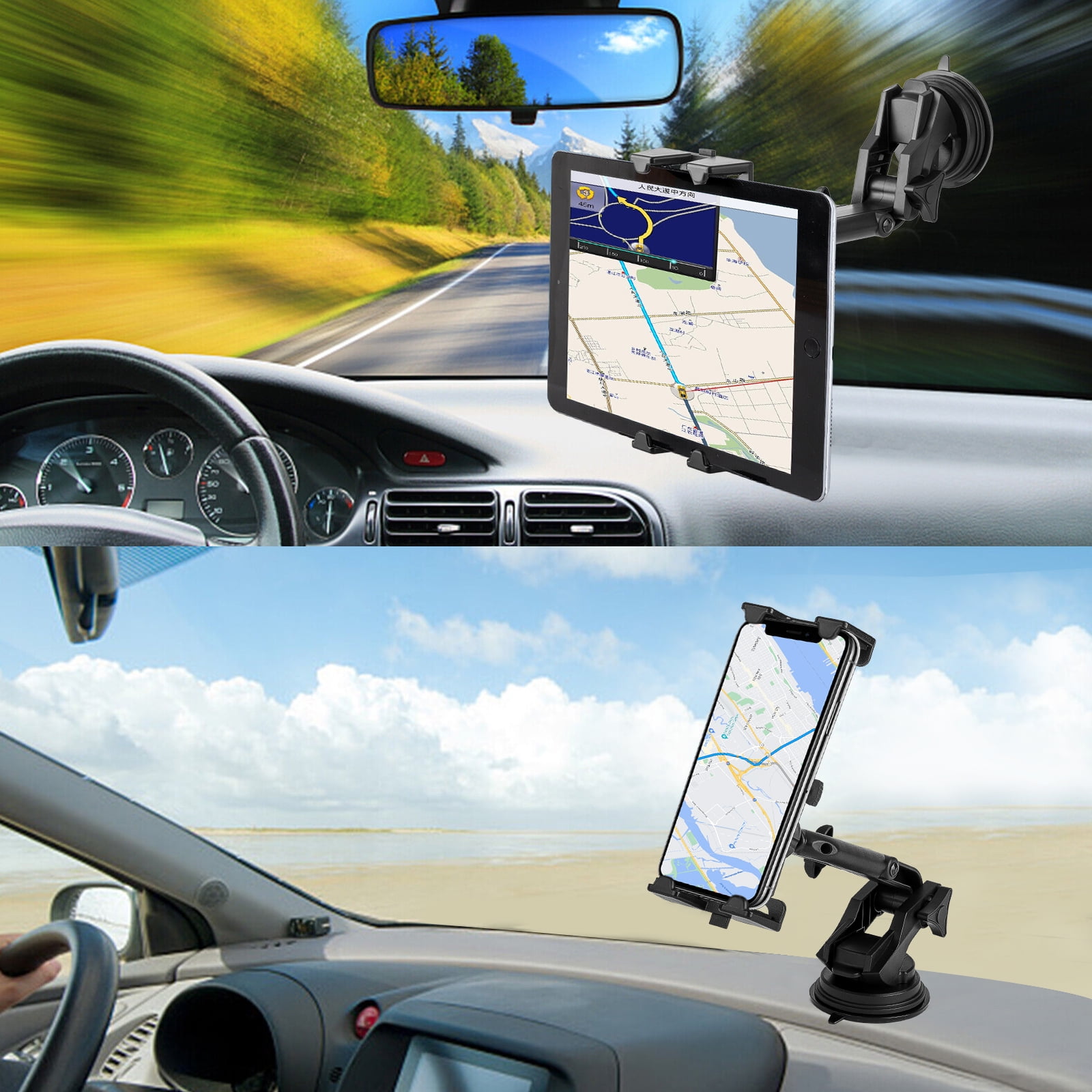 Tablet Car Mount, EEEkit Universal Tablet Holder for Car Windshield ...