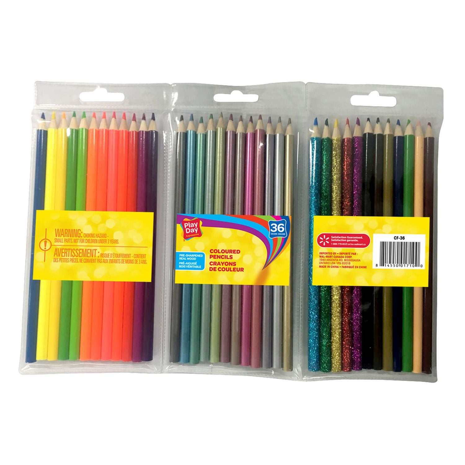 Play Day 36 Ct Colored Pencil - Walmart.ca