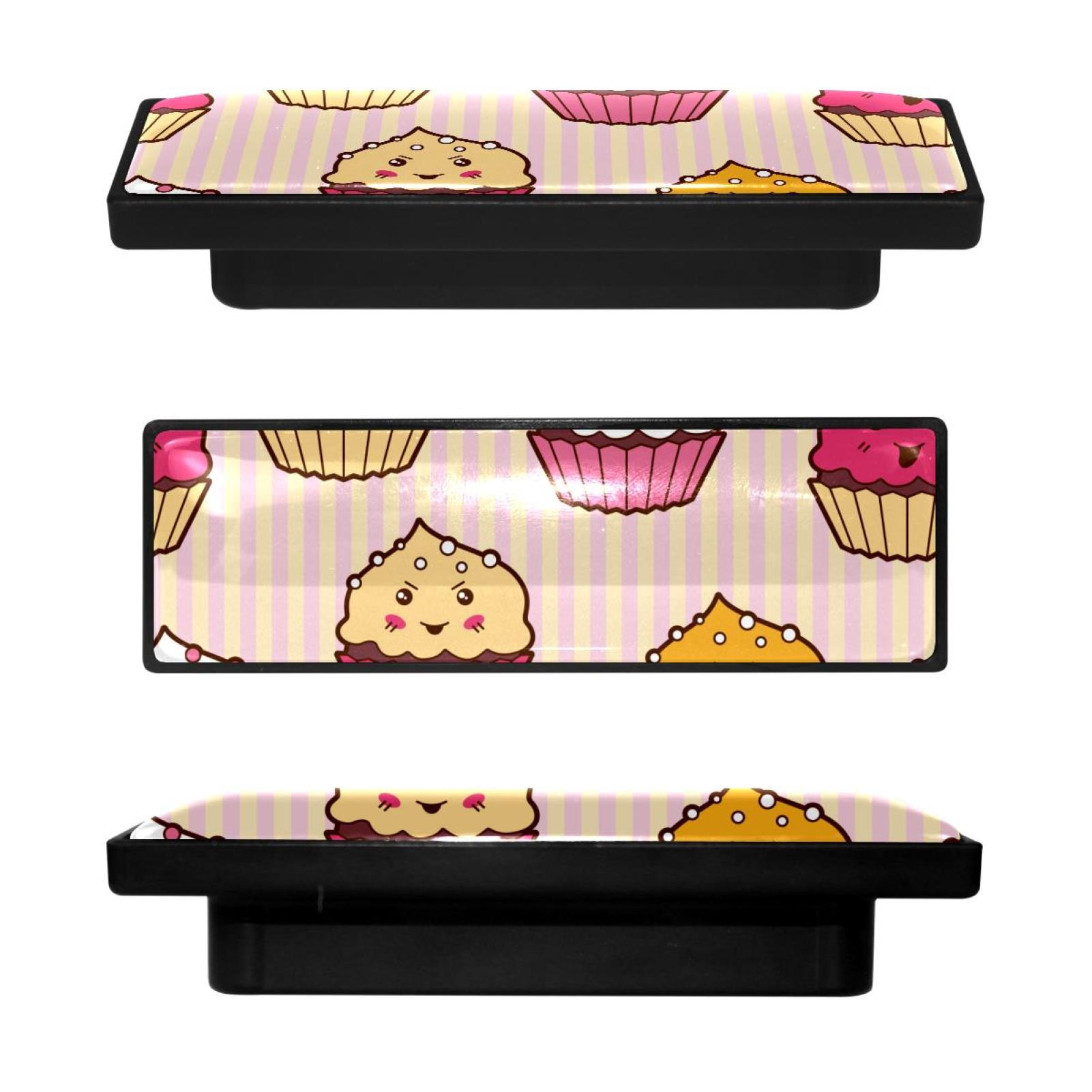 4 Pcs Rectangle Cabinet Handle Cupboard Knob Drawer Pulls Handle Cake ...