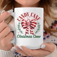 Candy Cane Crew Christmas Coquette Bow Sweet Candy Xmas Girl Coffee ...