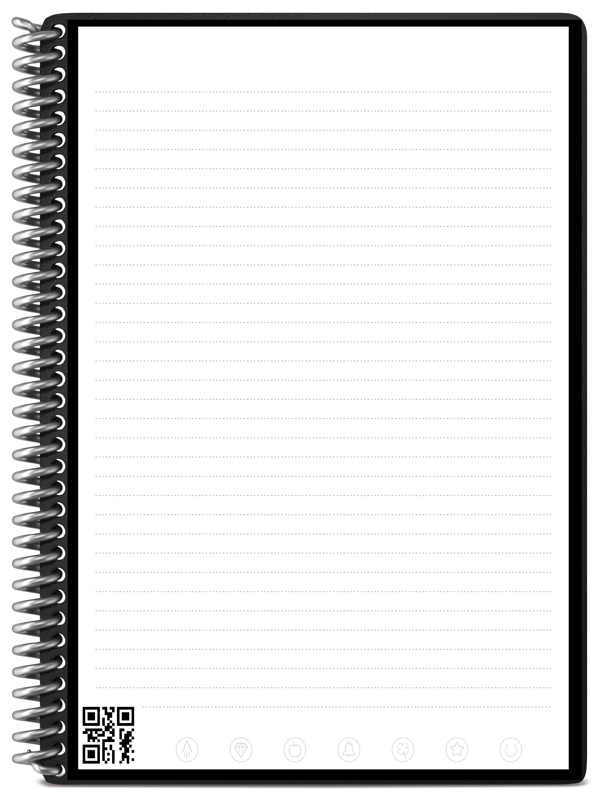 Buy Rocketbook Core Smart Reusable Spiral Notebook, Black, 6 x 8.8 ...