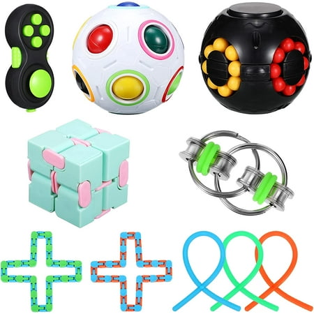 10 Piece Fidget Toy Sensory Fidget Toy Set for Teen Adults, Infinity ...