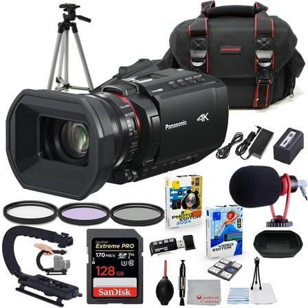 Panasonic HC-X2000 UHD 4K 3G-SDI/HDMI Pro Camcorder with 24x Zoom ...