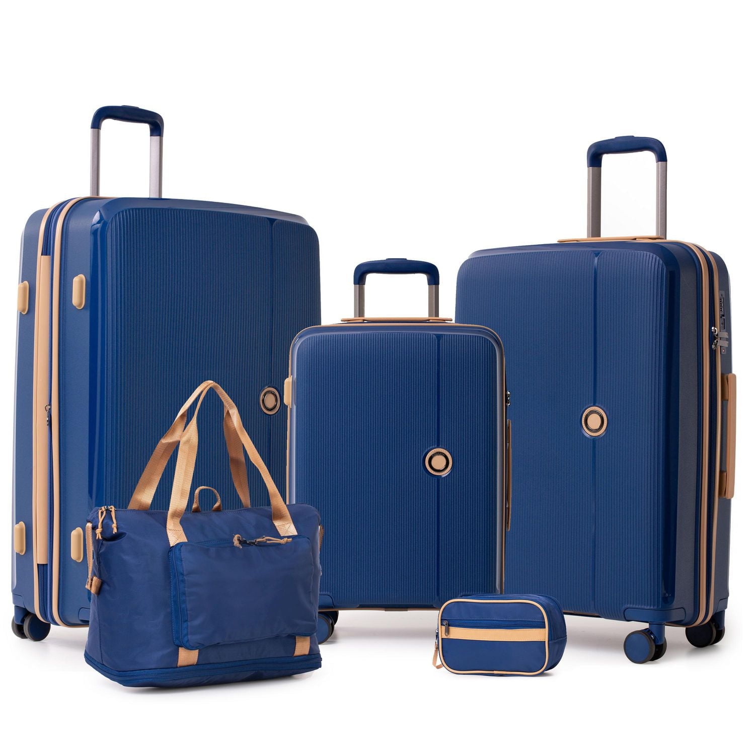 Click here for Jetstream 5 Piece Hardside Luggage Set: 28 Inch Sp... prices