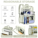 Sanmadrola New Clear Backpack Clear Bag Heavy Duty Waterproof ...