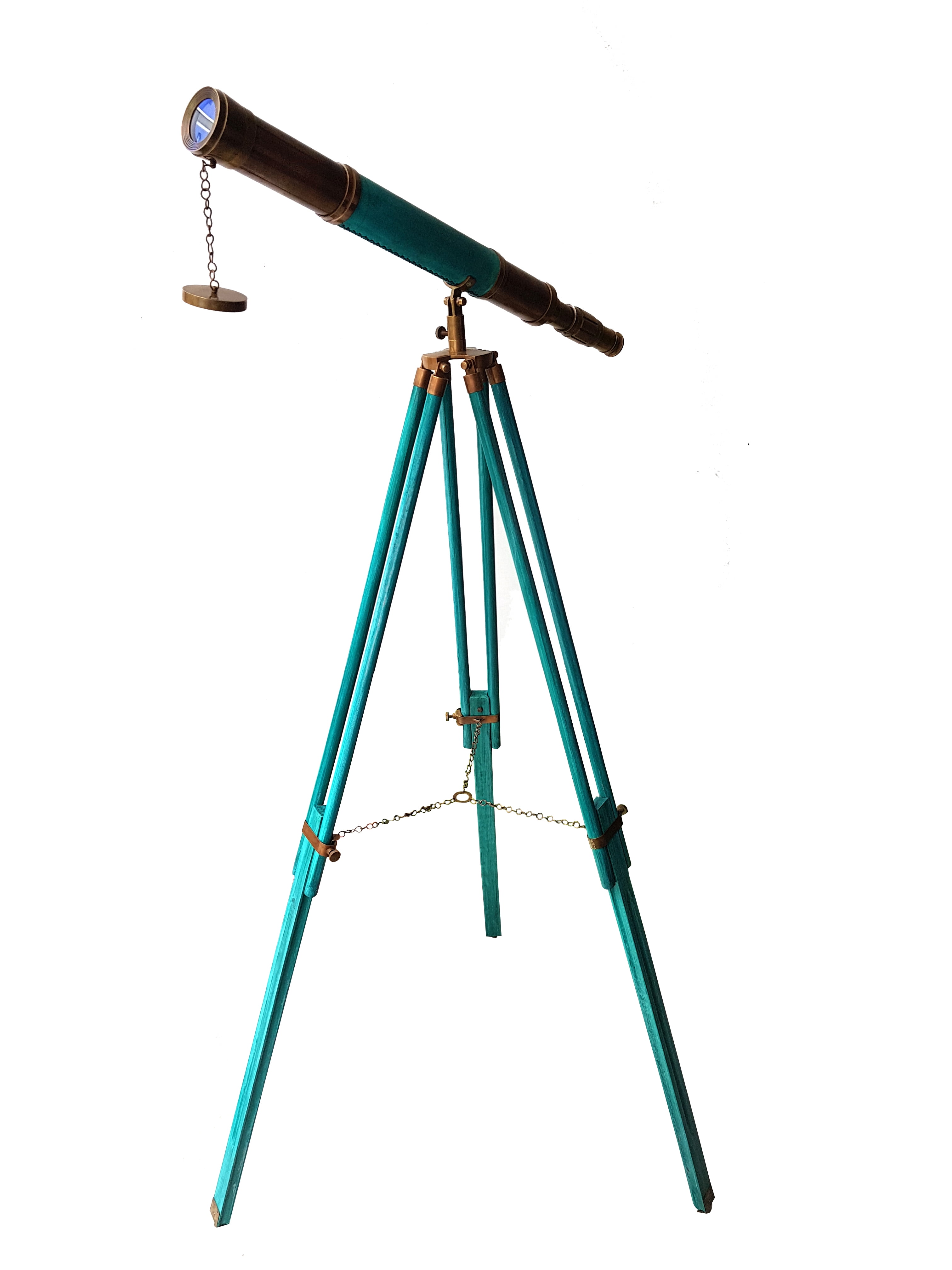 Marine Antique Brass Telescope Handmade Green Big Ship Sailor Article ...