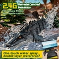 RC Mosasaur Water Vehicle with Water Spray, 2.4GHz Waterproof Remote ...
