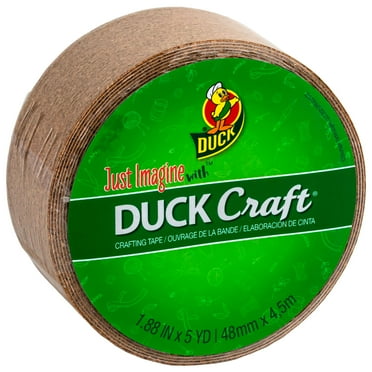 Duck Brand 1.88 in. x 10 yd. Brown Wood Grain Printed Duct Tape ...