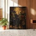 Affixzi Jazz Saxophone Print, Vintage Blue Note Music Poster, Moody ...