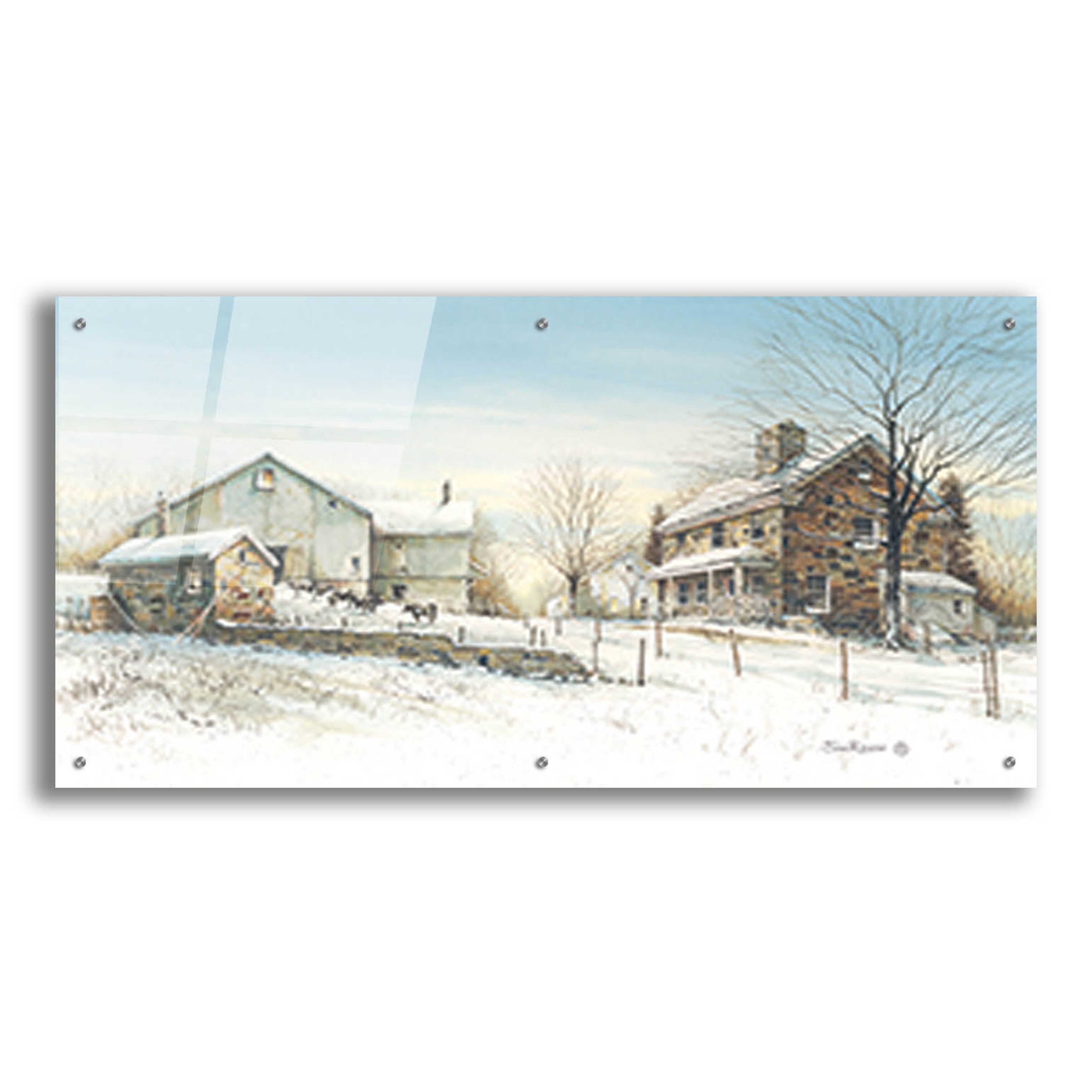 Epic Art 'February Morning' by John Rossini, Acrylic Glass Wall Art, 48 ...