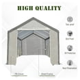 20x10x9ft Walk-in Greenhouse, Outdoor Garden Hot House with Windows ...