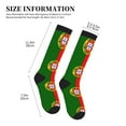 Compression Socks Women Men Portugal Flag Knee High Support Circulation ...