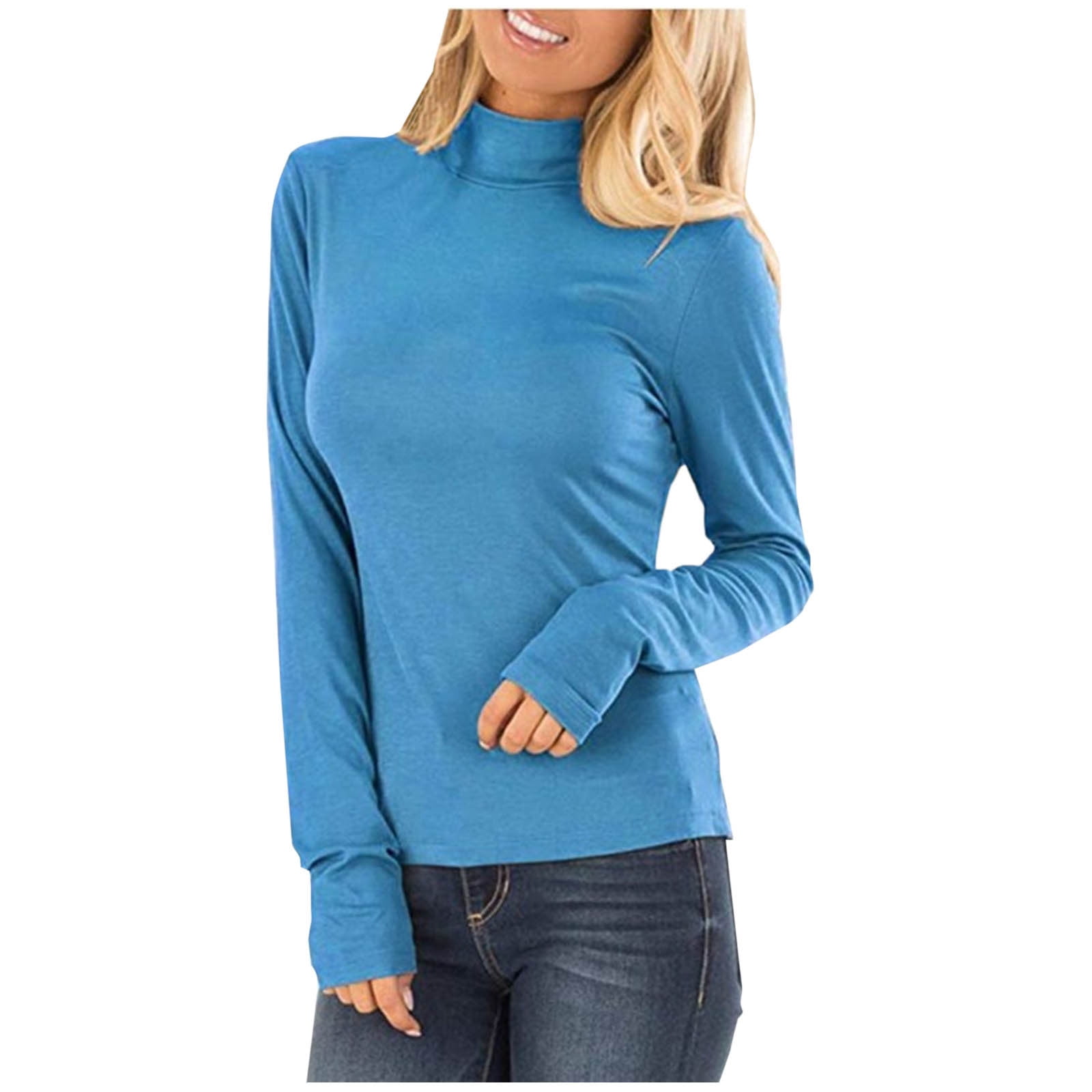 Click here for Yuyuzo Womens Turtleneck Shirts Long Sleeve Casual... prices