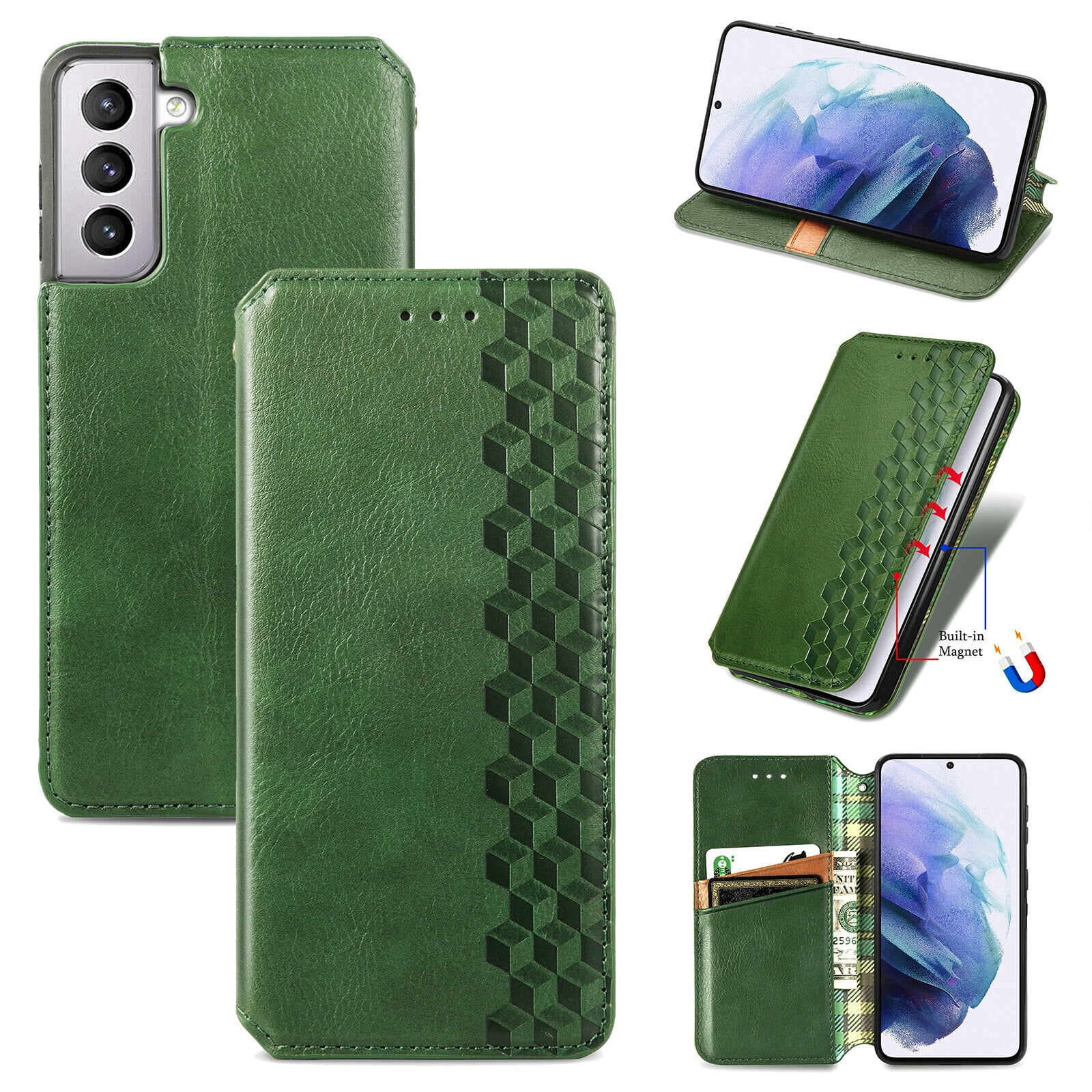Case for Samsung Galaxy S22 Plus 5G Cover Magnetic Protective Wallet ...