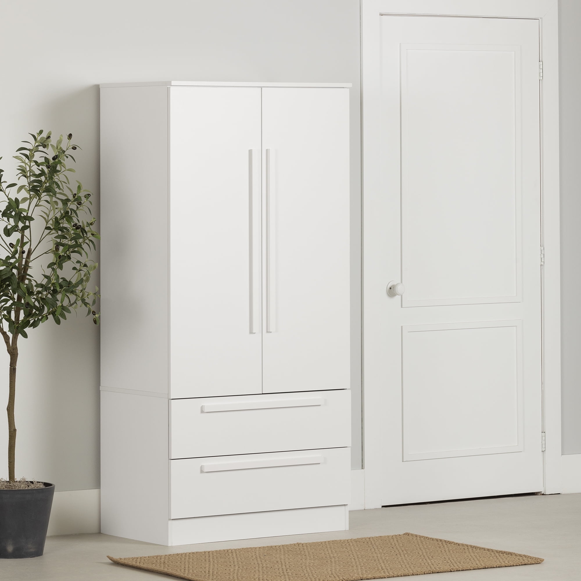 Click here for South Shore Haven 2-Door Armoire With Drawers  In... prices