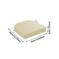 Indoor & Outdoor Chair Pad with Ties, Non-Slip High Density Foam Seat ...