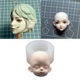 JZROCKER 3D Doll Head Baby Face Silicone Mold Handmade Soap Clay ...