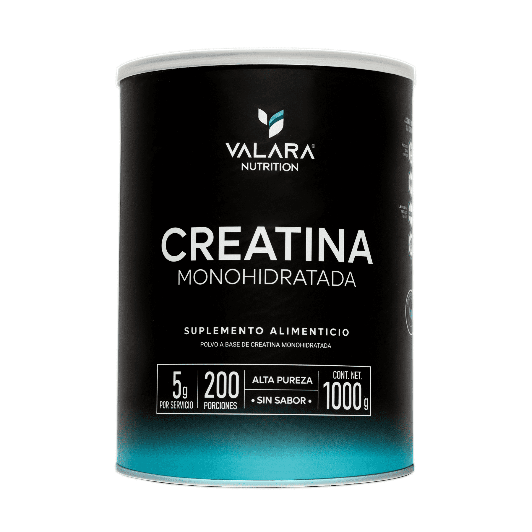 VALARA Creatina Monohidratada 1 kg Máxima Pureza - 200 Servicios ...