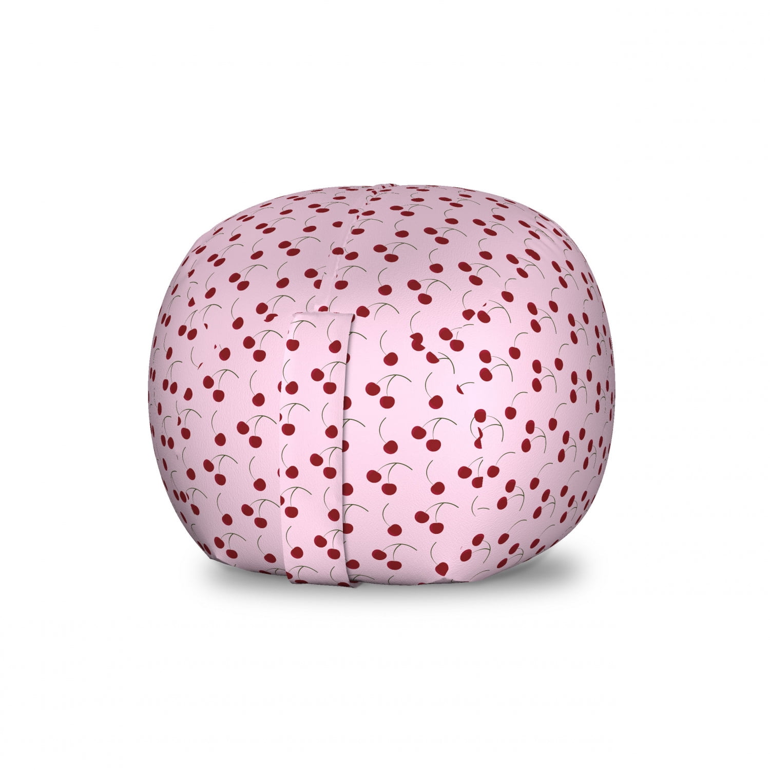 Cherry Storage Toy Bag Chair, Rhythmic Cartoon Cherries Motifs on ...