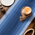 Blue Gradient Squares Table Runner 13x120 Inch Softness Layers Zen ...