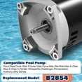 B2854 Pool Pump Motor - Swimming Pool Pump Motor, 3450 RPM, 1 1/2HP ...