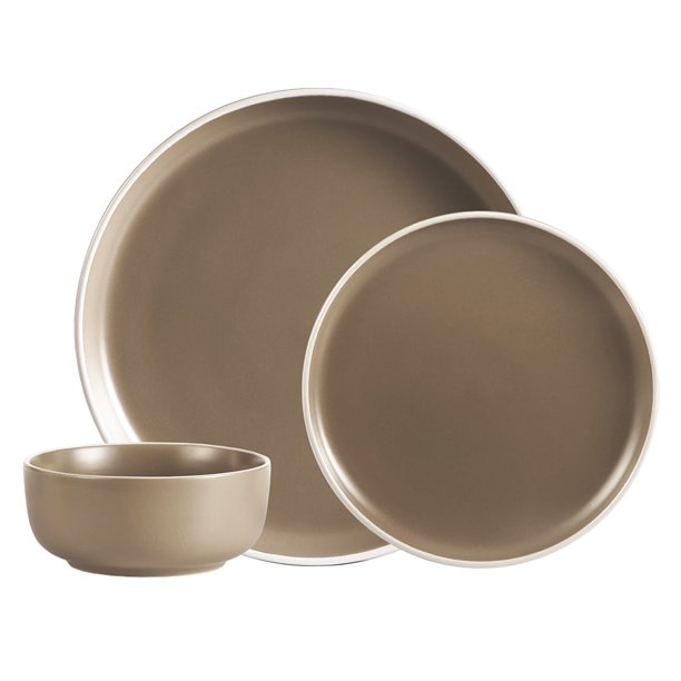 Bebelelo Premium 12PCS Dinner Set with 2 Tone Cylinder Design for Home ...