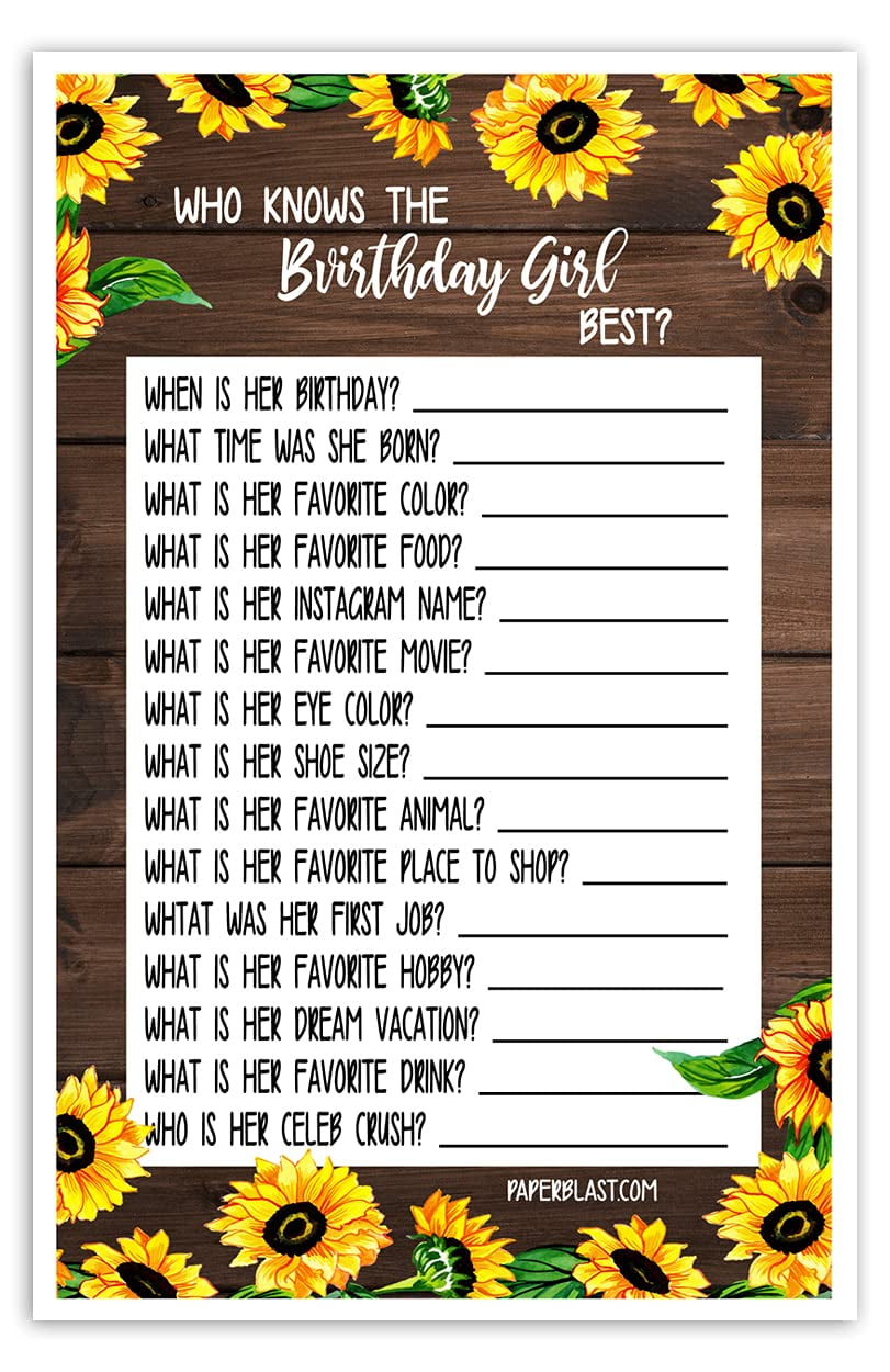 Succulent How well do you know Who Knows The Birthday Girl Best ...