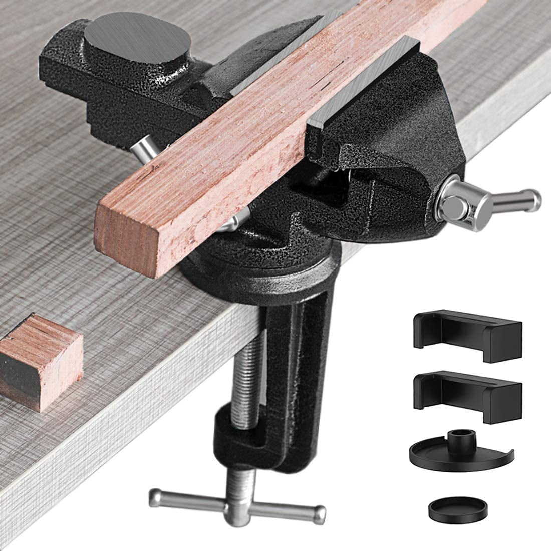 Universal Table Vise 2 Inch Bench Clamps 360°Swivel Base Bench Clamp ...