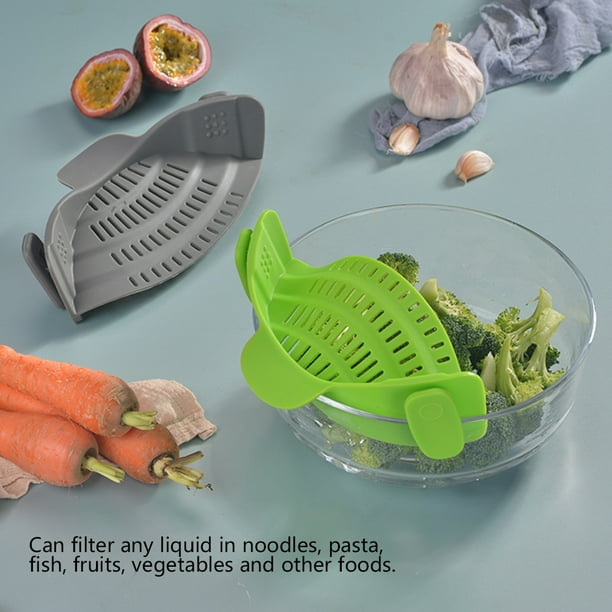 Clip-Type Food Drainer, Pan-Side Drainer Compatible With Various Pot ...