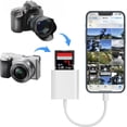 Ozmatip Lightning to SD Card Camera Reader compatible with iPhone iPad, Dual Card Slot, Trail ...